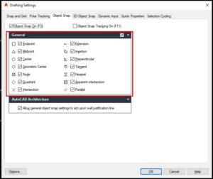 Error of tracking point in AutoCAD and the way to overcome