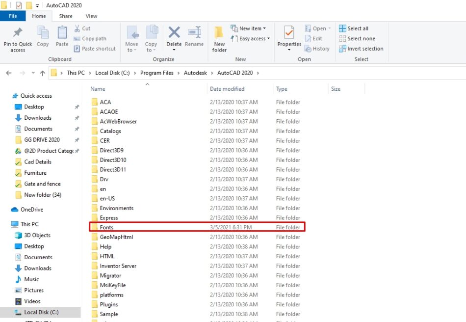 Full Autocad Font: Full set of 500 Fonts and the detailed way to install