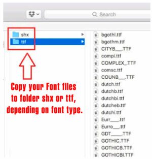 Full Autocad Font: Full set of 500 Fonts and the detailed way to install