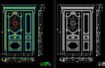 87.Podium framing elevation free drawing