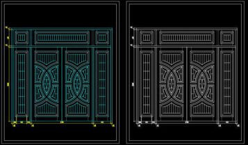 126.Carved cad block free dwg