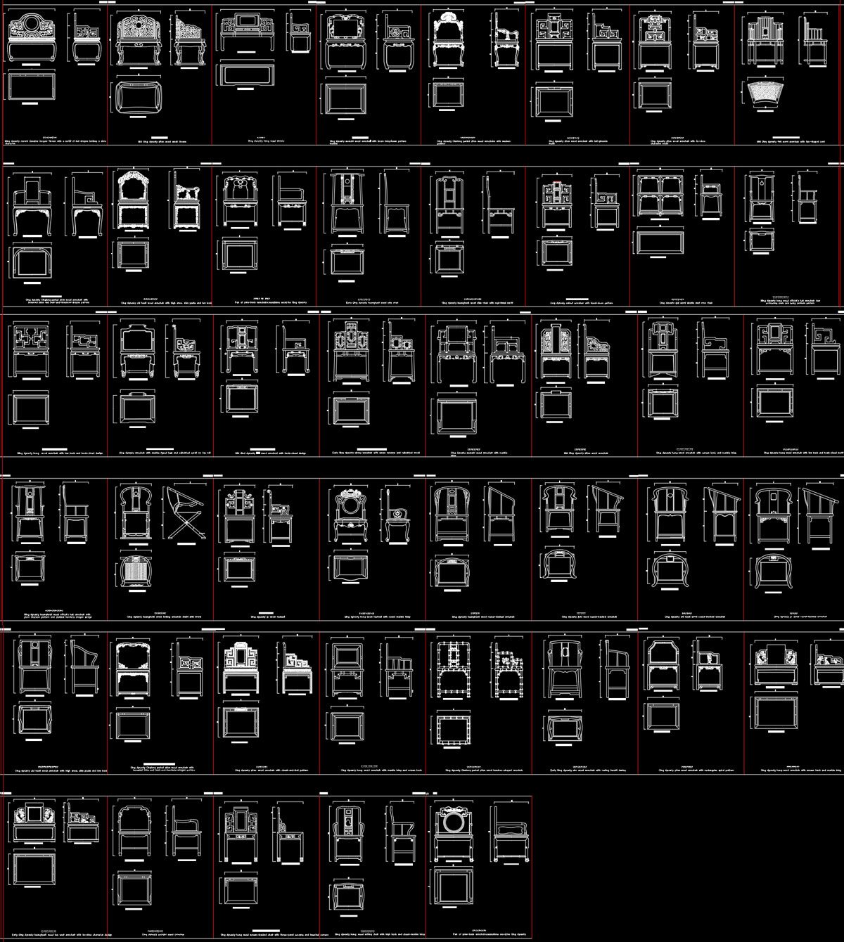 186. Free Download of Decorative Pattern Design CAD Blocks