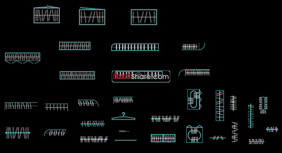 61.Wardrobe in Plan Cad Blocks free download | Free Cad Blocks ...