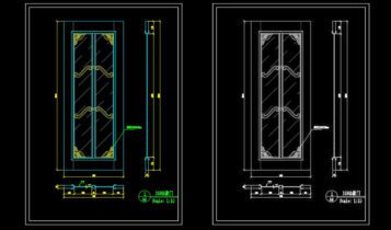 140.Detailed drawing of the foyer of the house in AutoCAD format