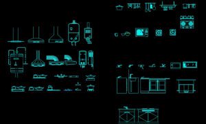 18.Other Kitchen Accessories AutoCAD blocks free download