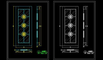 141.Arch Window CAD Blocks Elevation Design Free Download