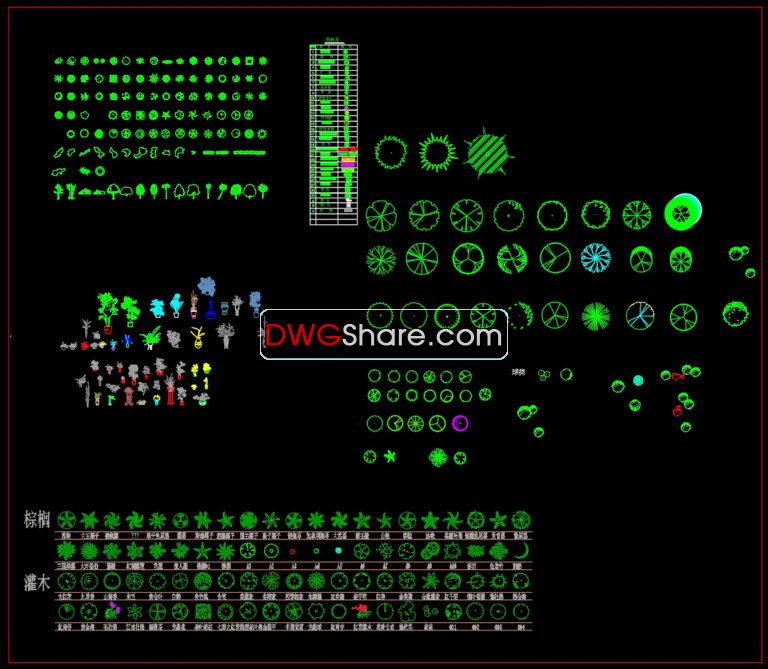 17.Trees AutoCAD blocks free download | Free Cad Blocks, download DWG ...