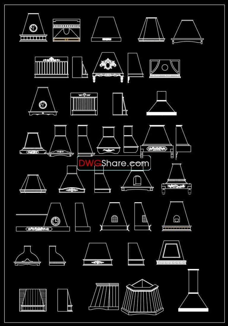 20.Kitchen Hood AutoCAD blocks free download | Free Cad Blocks ...