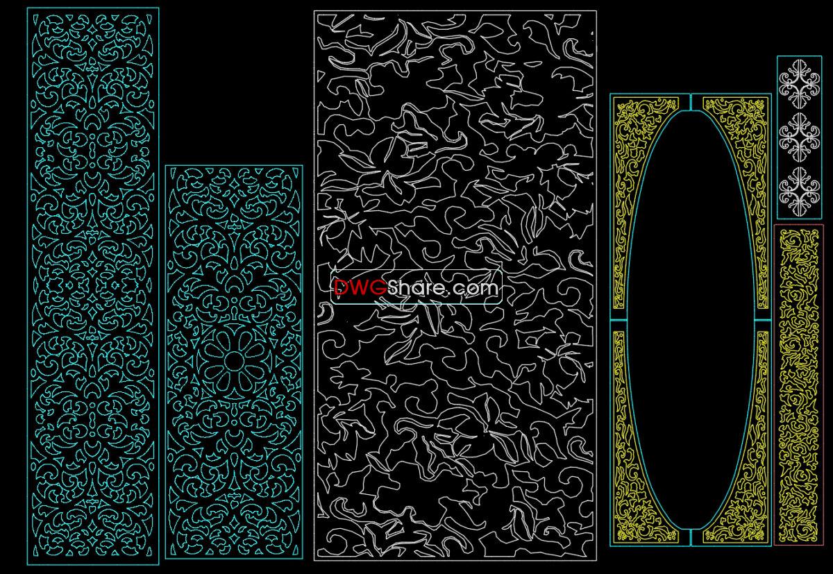 37.Decorative pattern free download | Free Cad Blocks, download DWG ...
