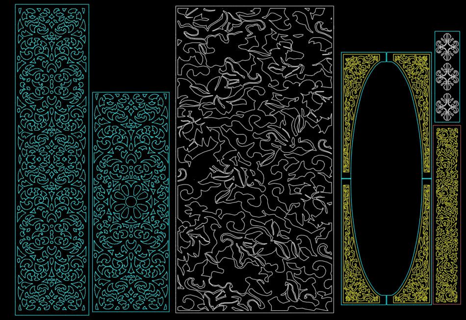 37.Decorative pattern free download | Free Cad Blocks, download DWG ...