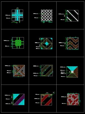 68.Paving Design CAD Blocks