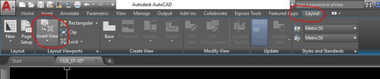 Instruction for displaying drawing on Layout with AutoCAD 2021