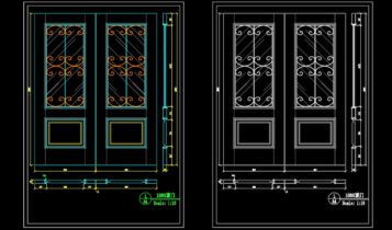 360. Free CAD Drawing Modern Console Table Design