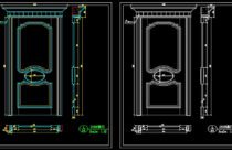 Dinner Door Of Entrance 3D Model AutoCAD File Free Download