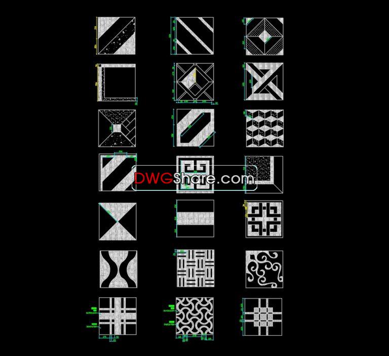 105. Paving Design CAD Blocks | Free Cad Blocks, download DWG models ...