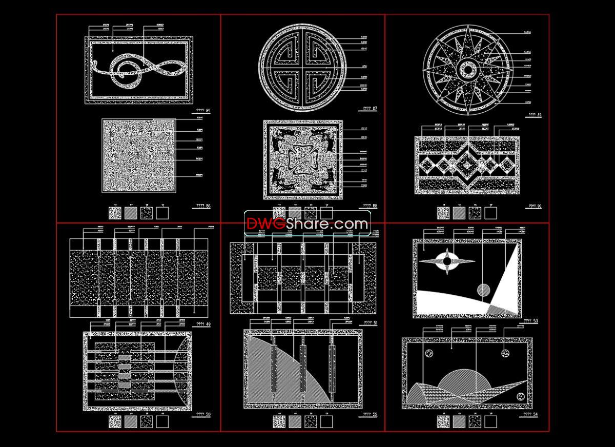 106. Paving Design CAD Blocks