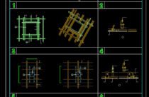 22.A set of trees and shrubs color top view AutoCAD blocks