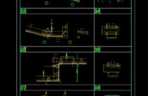 44.Steel Car Parking Shade Structure Details CAD