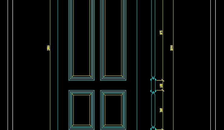 175. Autocad Wooden Door free download - Free Cad Blocks, download DWG ...
