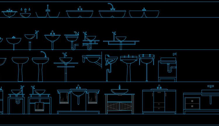 21. Sanitary equipment AutoCAD blocks free download - Free Cad Blocks ...