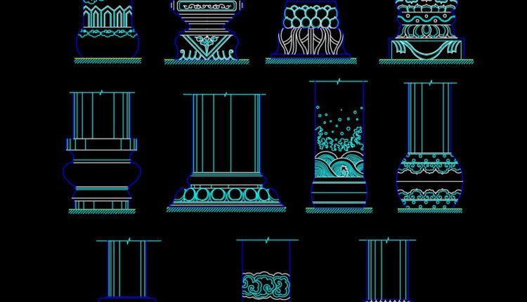 22.Autocad column details Blocks free download - Free Cad Blocks ...