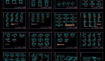 10.Gas cooker, Induction cooker, Kitchen hood AutoCAD blocks free download