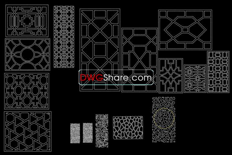 38.Decorative pattern free download | Free Cad Blocks, download DWG ...