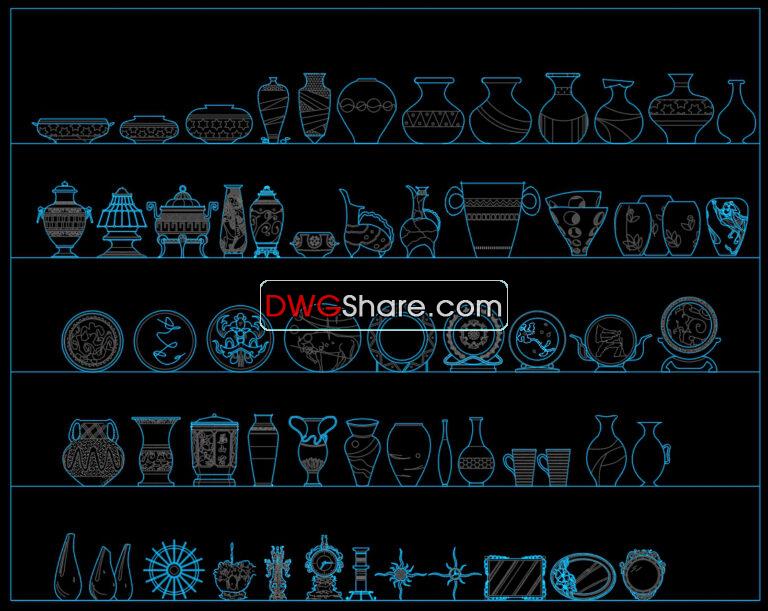 4. Accessories AutoCAD blocks free download