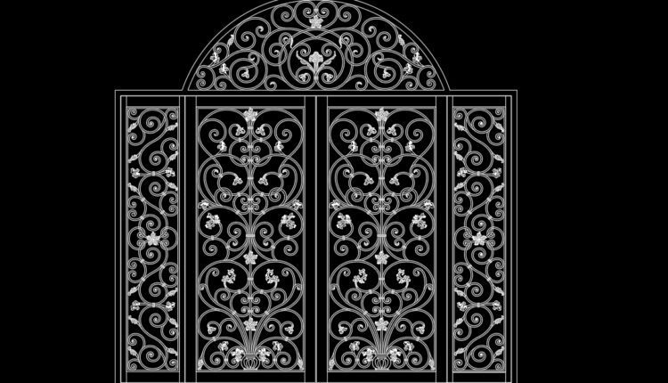 59.Gate design AutoCAD blocks free download - Free Cad Blocks, download ...