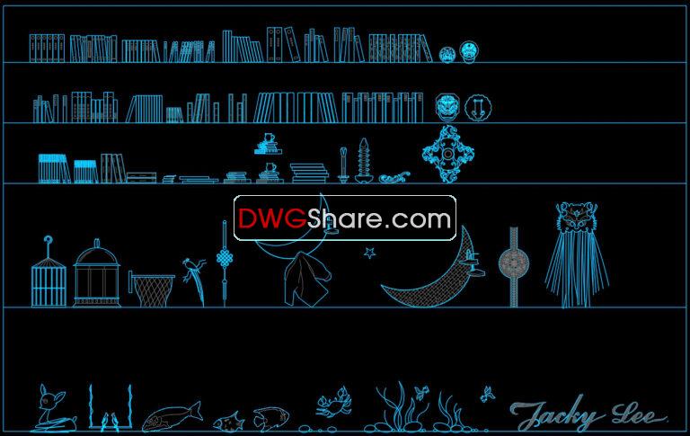 6. Accessories AutoCAD blocks free download