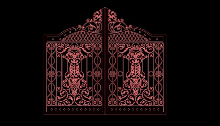 61.Gate design AutoCAD blocks free download - Free Cad Blocks, download ...