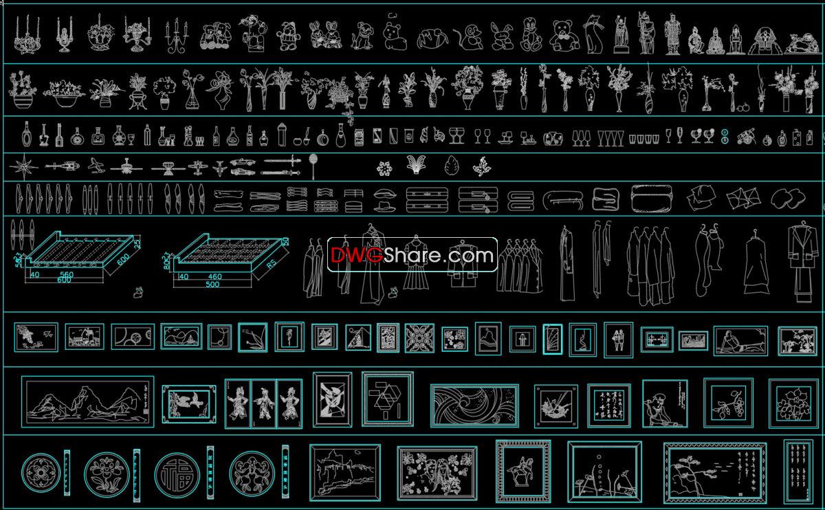 74.Decor Cad Blocks free download