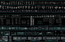 59.Wall cladding details, Ceiling Details Autocad Blocks