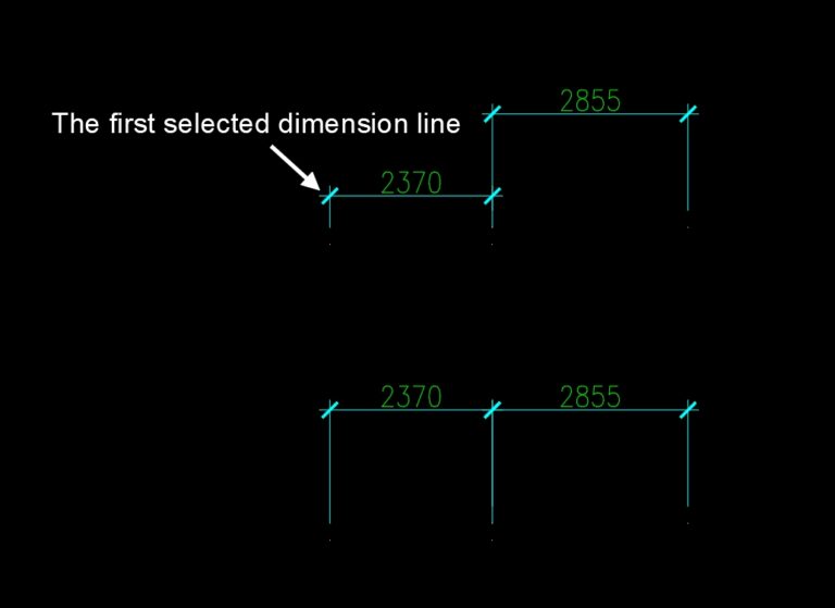 Dimension Space command in Autocad
