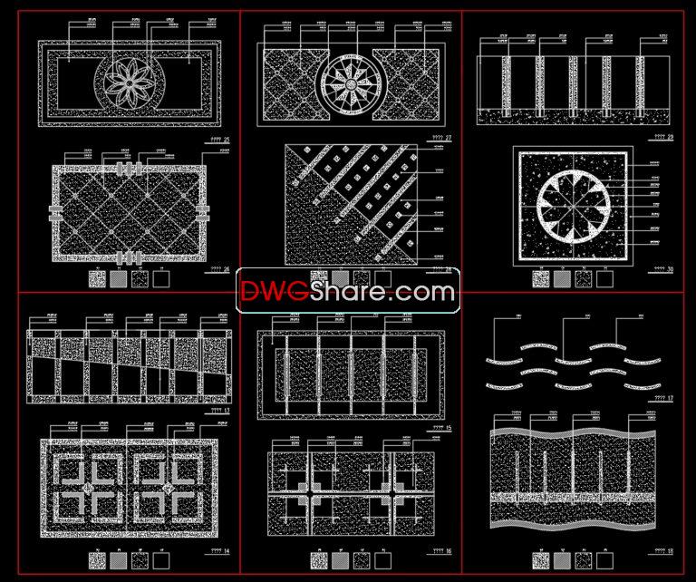 109. Paving Design CAD Blocks