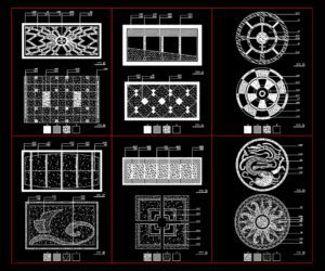 111. Paving Design CAD Blocks