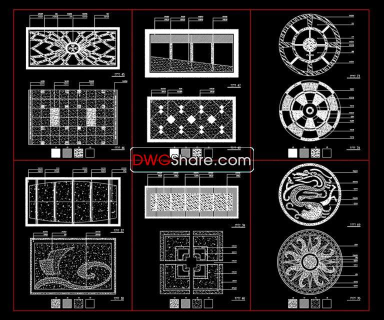 111. Paving Design CAD Blocks