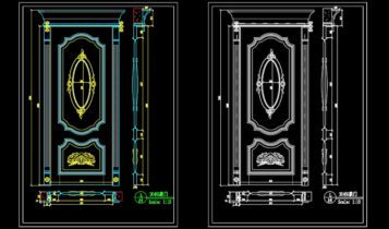 87.Podium framing elevation free drawing