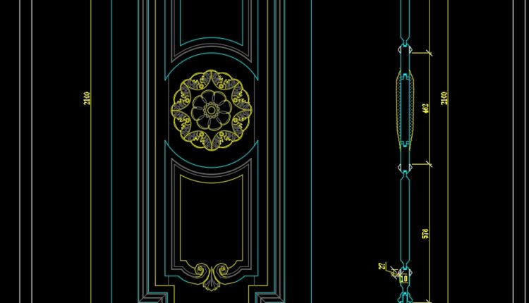 204. Autocad Wooden Door free download - Free Cad Blocks, download DWG ...