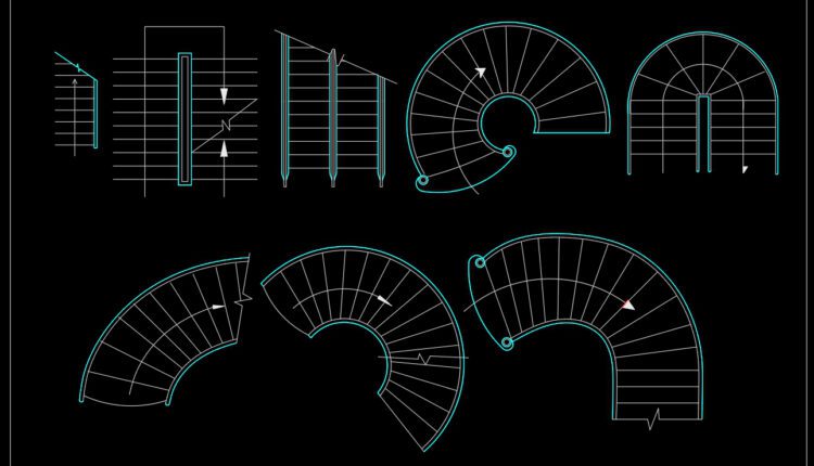 28.Plan stairs autocad free download - Free Cad Blocks, download DWG ...