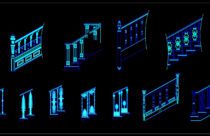 38.Autocad drawings of various types of bonsai trees