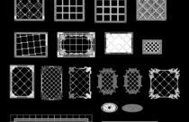 121. CAD drawing of the high-rise apartment building complex planning