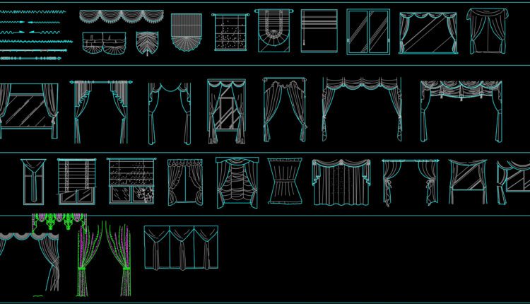 76.Curtain Cad Blocks free download - Free Cad Blocks, download DWG ...