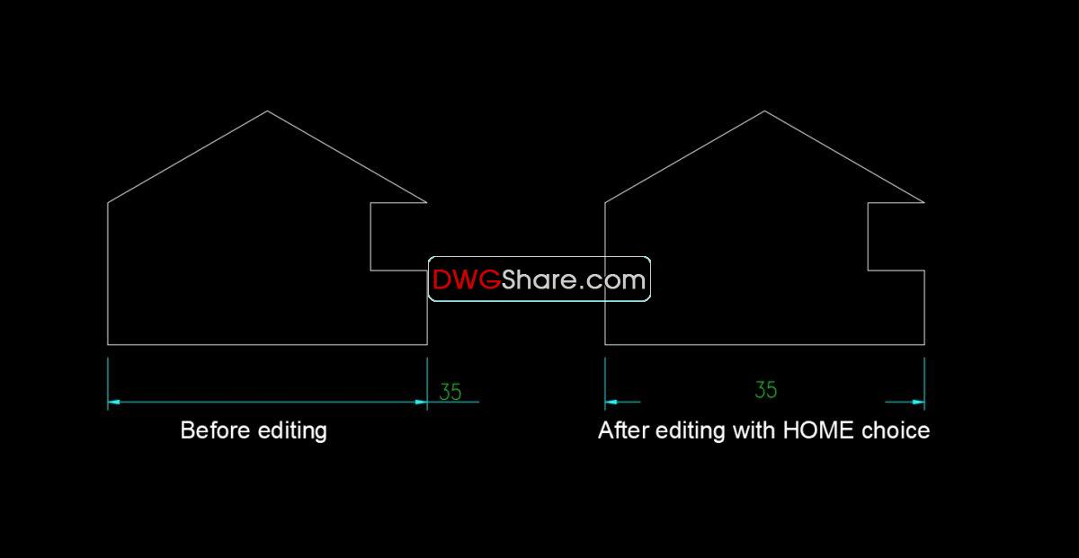Dimedit command in AutoCAD and the usage in details
