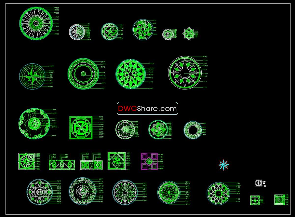 117. Paving Design CAD Blocks