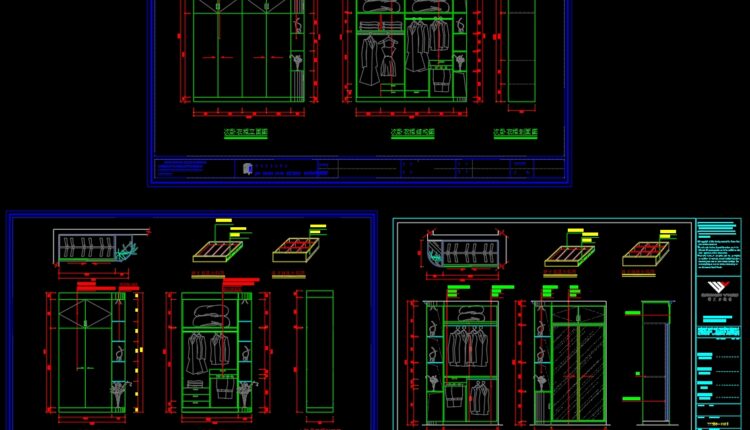 12.Wardrobe AutoCAD blocks free download - Free Cad Blocks, download ...