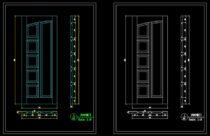 543. Free CAD Frameless Glass Railing Detail DWG