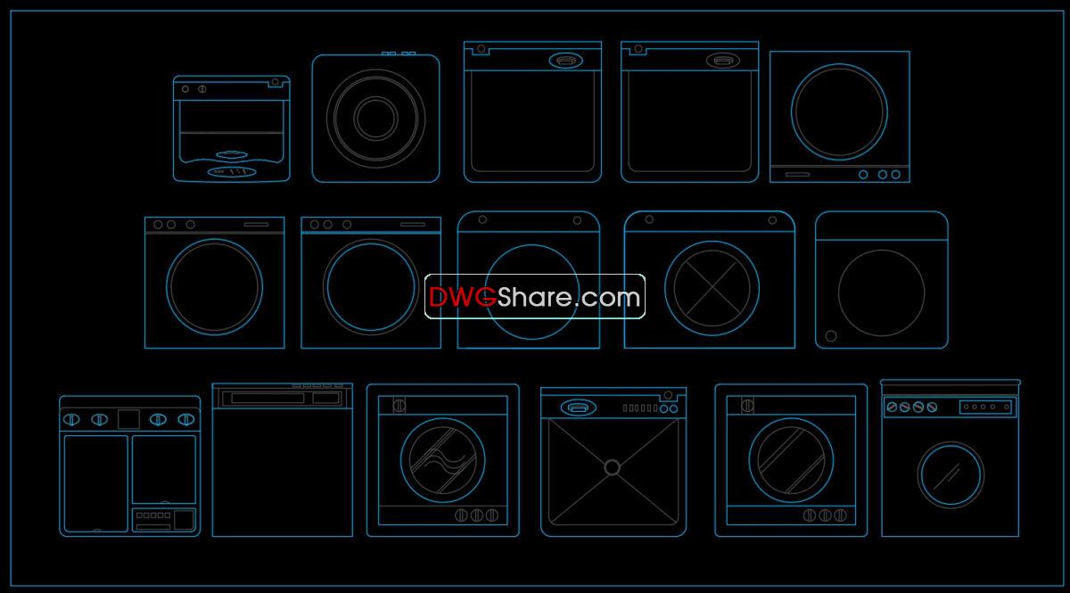 22.Housewares AutoCAD blocks free download