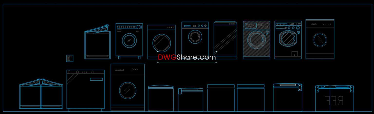22.Housewares AutoCAD blocks free download