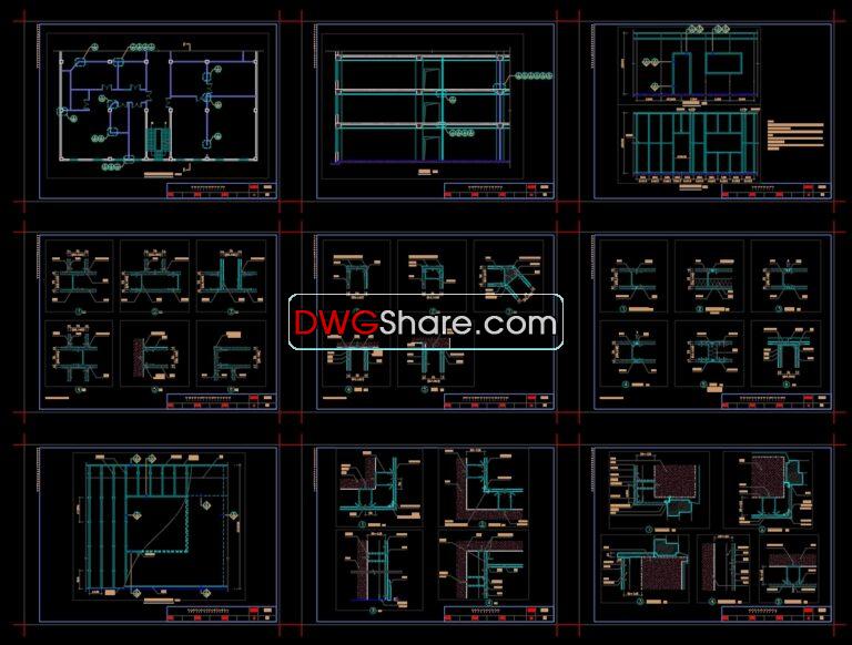 28.Detail drywall in AutoCAD free download